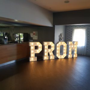 PROM Letter Lights - WEDDING HIRES